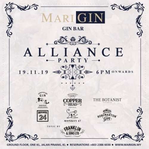 Marigin Gin Bar Alliance Party - 19 November